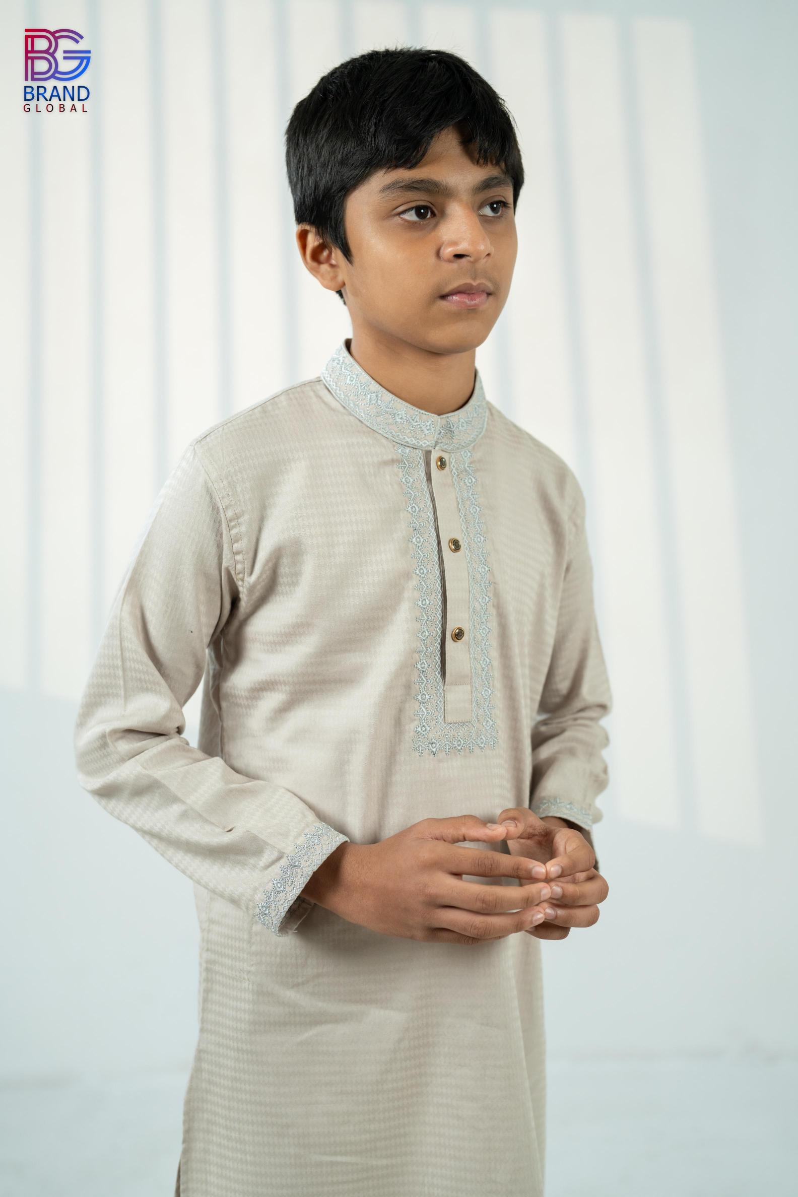 Junior Sultan Embroidery Panjabi | BGK-004 - Brand Global BD